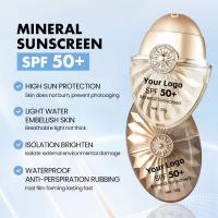 China OEM ODM Sunscreen Spf 50 Wholesale customized UV resistant face body refreshing moisturizing sunscreen&lotion for sale