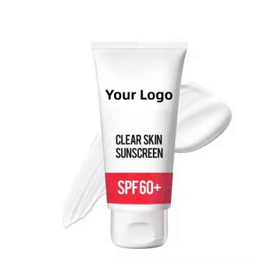 China OEM ODM vegetarian shea butter moisturizer customized organic sunscreen SPF 60 whitening face cream sunscreen for sale
