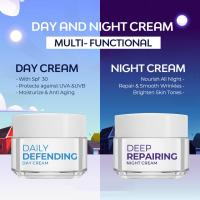 China OEM ODM brand SPF 30 day and night moisturizing cream Natural anti-aging anti wrinkle skin brightening face cream contains shea butter to whiten and moisturize skin for sale