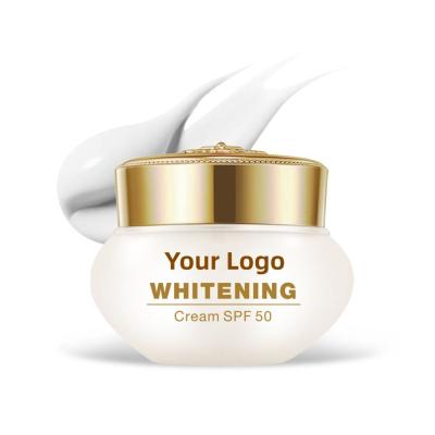 China OEM ODM brand customized whitening facial skin care products moisturizing and brightening face cream lotion facial moisturizer Spf 50 for sale