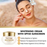 China OEM ODM brand customized whitening facial skin care products moisturizing and brightening face cream lotion facial moisturizer Spf 50 for sale