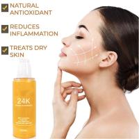 China OEM ODM brand organic natural skincare products 24k gold deep cleansing exfoliating moisturizing cleanser facial cleanser for sale