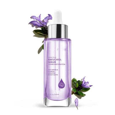 China OEM ODM Brand Skincare Bakuchiol Facial Serum Soothing Wrinkle-Removing Anti-Aging Lifting Brightening Facial Serum Essence for sale