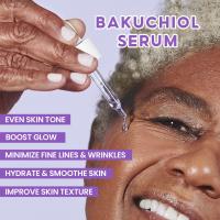 China OEM ODM Brand Skincare Bakuchiol Facial Serum Soothing Wrinkle-Removing Anti-Aging Lifting Brightening Facial Serum Essence for sale