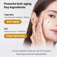 China OEM ODM Korean face cream collagen retinol peptide capsule face cream own brand skin care anti-aging firming jelly facial mask for sale