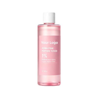 China OEM ODM Korean Rose PDRN Niacinamide Peptide Pink Facial Toner Private Label Anti-Aging Brightening Facial Toner Skincare Product for sale