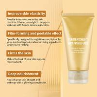 China OEM ODM Brand Night Wash Free facial mask Turmeric Kojic Acid Firming Brightening Collagen gel facial mask for sale