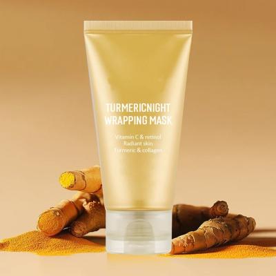 China OEM ODM Brand Night Wash Free facial mask Turmeric Kojic Acid Firming Brightening Collagen gel facial mask for sale