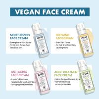 China OEM ODM Korean Pure Vegan Vitamin C AHA Niacinamide Face Cream Brightening, Anti-Aging, Firming, and Facial Hydration Lotion for sale