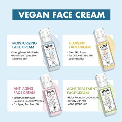China OEM ODM Korean Pure Vegan Vitamin C AHA Niacinamide Face Cream Brightening, Anti-Aging, Firming, and Facial Hydration Lotion for sale