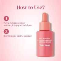 China OEM ODM Korean brand organic anti-aging retina moisturizing hyaluronic acid brightening anti wrinkle facial skincare serum for sale
