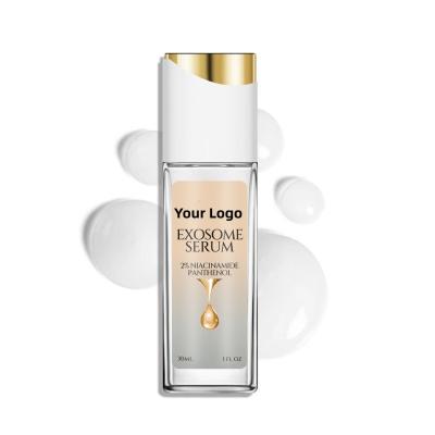 China OEM ODM brand organic natural anti-aging and wrinkle resistant facial skincare serum Exosome collagen hyaluronic acid moisturizing and smoothing serum for sale