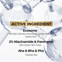 China OEM ODM brand organic natural anti-aging and wrinkle resistant facial skincare serum Exosome collagen hyaluronic acid moisturizing and smoothing serum for sale