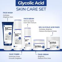 China OEM ODM brand skin care set hyaluronic acid facial toner whitening acne treatment essence face cream cleanser facial cleanser moisturizing, smoothing and brightening facial essence serum for sale