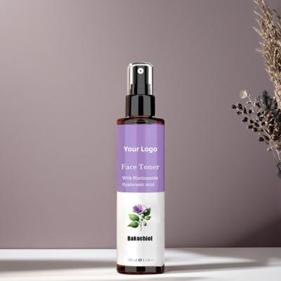 China OEM ODM Bakuchiol Hyaluronic Acid Nicotinamide Facial Toner Korean Skincare Water for Hydration and Anti-Aging for sale