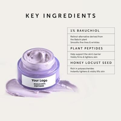 China OEM ODM Korean skin care product Bakuchiol peptide anti-aging wrinkle facial moisturizing cream face cream whitening moisturizing cream for sale