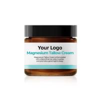 China OEM ODM Brand Beauty and Skincare Products Natural Beef Fat Magnesium Relaxing Moisturizing Facial Body Foot Facial Moisturizing Cream Fragrance for sale