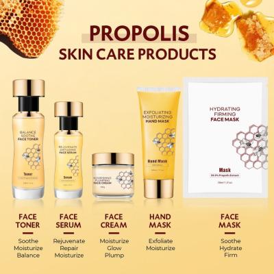 China OEM ODM brand natural skin care set propolis facial mask skin care moisturizing anti-aging firming face cream whitening firming spot removing essence for sale
