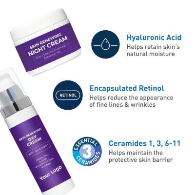 China OEM ODM Korean skincare brand collagen ceramide daily cream SPF30 anti-aging, anti wrinkle, brightening facial moisturizing cream for sale