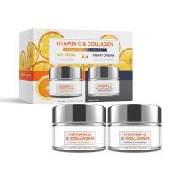 China OEM ODM Korean brand skin care products Vitamin C collagen day and night face cream for women for sale