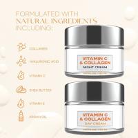China OEM ODM Korean brand skin care products Vitamin C collagen day and night face cream for women for sale