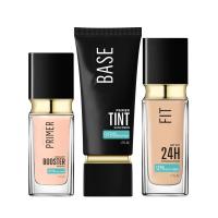 China OEM ODM Korean Cosmetics Best Skin Shining Primer Face essence 3 in 1 Makeup Base liquid foundation Set Product Spf 30 for sale