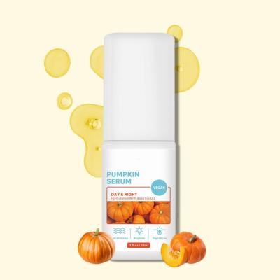 China OEM ODM customized pure skin care essence skin care product pumpkin rose anti-aging wrinkle whitening acne removing serum for sale