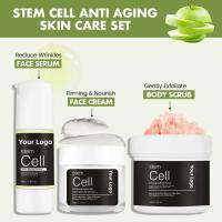 China OEM ODM Korean brand organic skin care product set anti fine lines and wrinkles firming essence to enhance apple stem cell facial moisturizing cream for sale