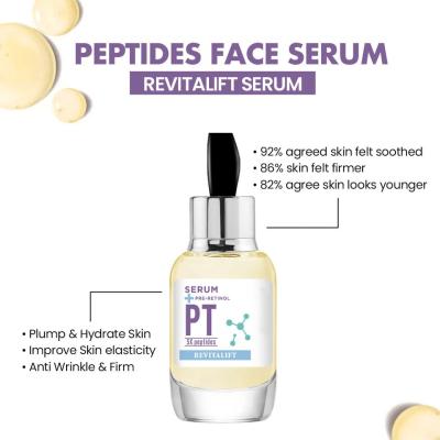 China OEM ODM brand beauty products collagen peptides retinol facial serum skincare whitening hydration anti-aging facial serum for sale