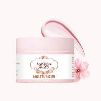 China OEM ODM Cherry Blossom Organic face cream Brand Customized Anti aging Whitening Product Collagen Nicotinamide Brightening face cream for sale