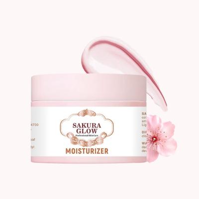 China OEM ODM Cherry Blossom Organic face cream Brand Customized Anti aging Whitening Product Collagen Nicotinamide Brightening face cream for sale