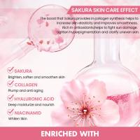 China OEM ODM Cherry Blossom Organic face cream Brand Customized Anti aging Whitening Product Collagen Nicotinamide Brightening face cream for sale