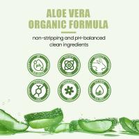 China OEM ODM brand customized organic aloe vera facial cleanser for women, soothing acne, moisturizing, smoothing, whitening, makeup and skincare facial cleanser for sale