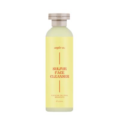 China OEM ODM Brand Customized Sulfur Facial Cleanser for Acne Treatment, Pore Tightening, Oil Control, and Facial Whitening for sale