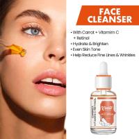 China OEM ODM brand customized skin care serum product whitening black spot remover carrot turmeric facial essence for sale