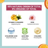 China OEM ODM brand organic aloe based vitamin c facial moisturizing cream Black skin care quick whitening face cream Skin whitening for sale