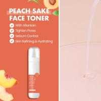 China OEM ODM Cosmetics Beauty Organic Skincare Facial Toner Fresh Pore Tightening Product Peach Skincare Facial Toner Skin Mist for sale