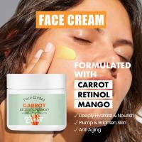China OEM ODM customized whitening skin care products face cream anti-aging whitening carrot vitamin c retinol facial moisturizing cream for sale