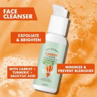 China OEM ODM brand customized whitening facial cleanser, carrot facial cleanser, acne removal skincare products, deep cleaning, moisturizing and hydrating cosmetics for sale