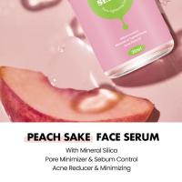 China OEM ODM organic Korean skin care essence product tightens skin pores and minimizes peach facial serum for sale