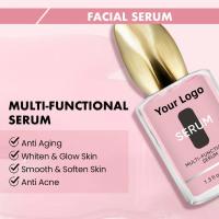 China OEM ODM brand organic skincare hyaluronic acid vitamin C collagen anti-aging whitening facial serum moisturizing glow facial serum for sale