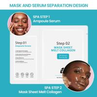 China OEM ODM Korean Cosmetics Wholesale Skin Care Two in One essence Liquid and facial mask Melting Collagen Crystal Facial Brightening Anti Wrinkle Tablet facial mask for sale
