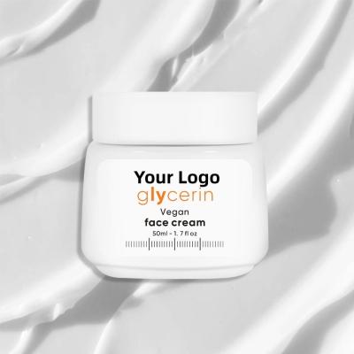 China OEM ODM brand vegetarian skin care face cream glycerin moisturizing face cream anti-aging moisturizing cream nourishing face cream for sale