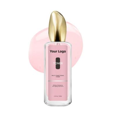 China OEM ODM Korean version skincare organic anti-aging whitening rose facial toner, vitamin C anti-aging luminous facial toner for sale