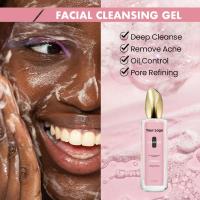 China OEM ODM brand organic hyaluronic acid vitamin C collagen facial cleanser skincare products acne anti-aging whitening facial cleanser facial cleanser for sale