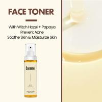 China OEM ODM Brand Black Skin Brightening Toner Acne Treatment Pores Minimize Exfoliation Skin Glow Caramel Facial Toner spray for sale