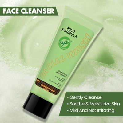 China OEM ODM brand anti allergy moisturizing mild foam facial cleanser facial cleanser for sensitive skin for sale