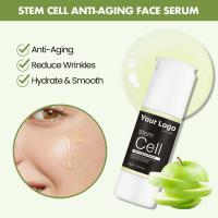 China OEM ODM brand skin care organic essence skin repair wrinkles anti-aging plant apple stem cell facial serum for sale