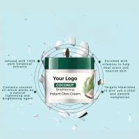 China OEM ODM Organic Pure face cream Private Label Skin Care Coconut Whitening face cream Dark Skin Facial Moisturizer for sale