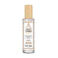 China OEM ODM Whitening Rice Toner Natural Organic Pure Vitamin C Skin Brightening Facial Lotion spray for sale